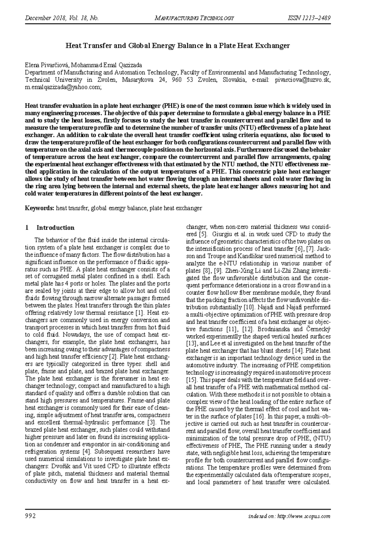 Heat Transfer & Energy Balance in PHE: A Study (MANUFACTURING ...