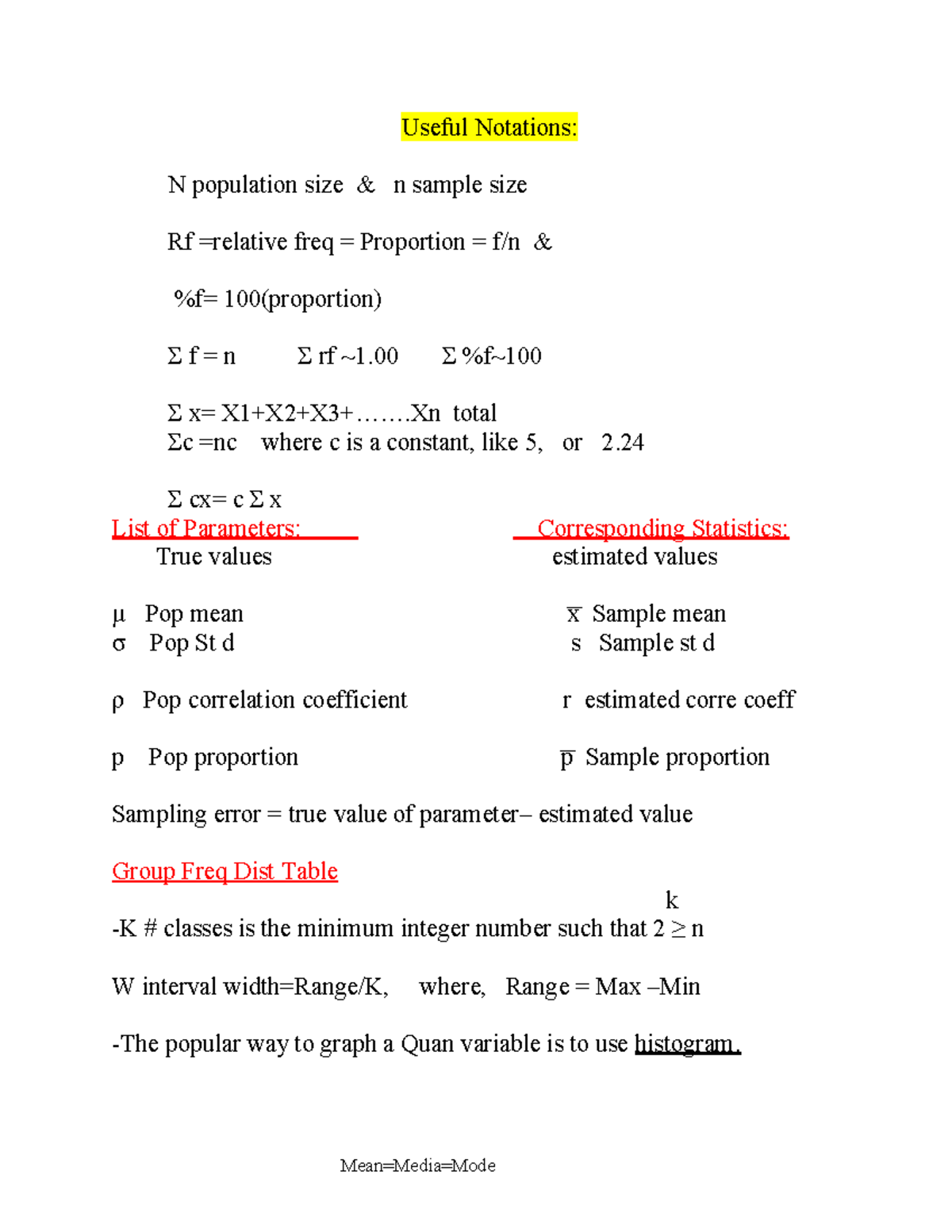 Statistical Notations and Concepts: A Comprehensive Guide for STATS 101 ...