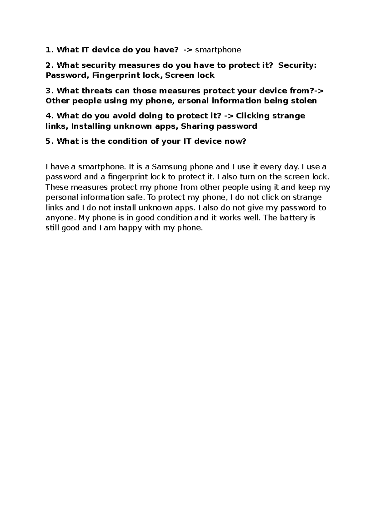 Lesson 8 - IT Device Security Measures and Best Practices - Studocu