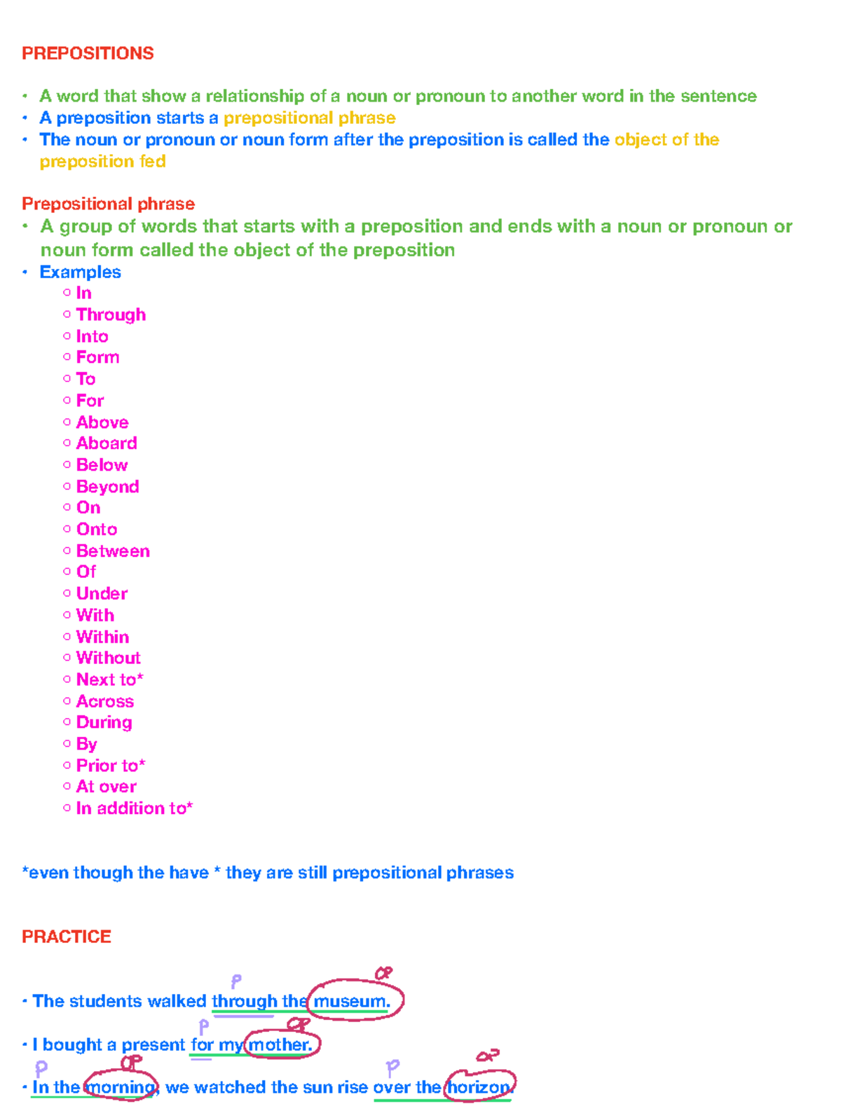 Grammar Principles: Prepositions, Conjunctions, and Interjections ...