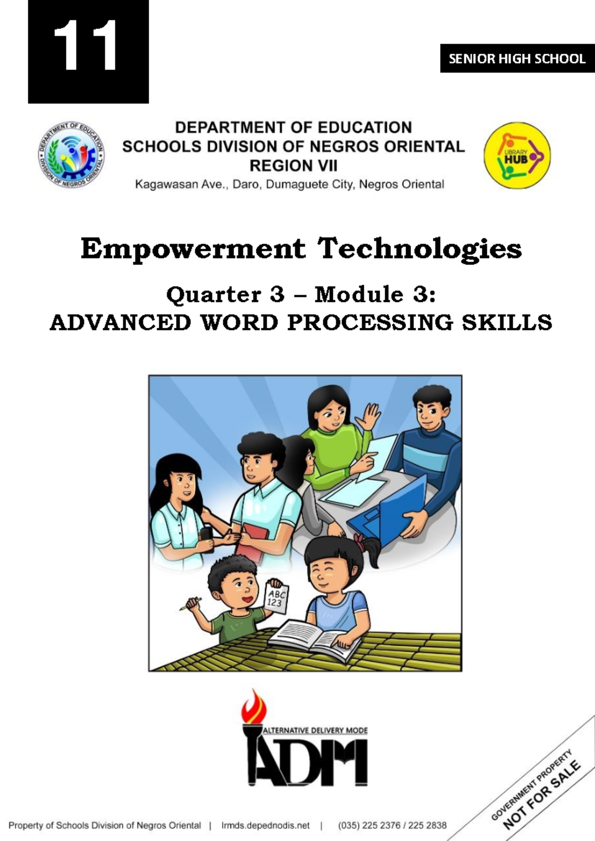 11 12 12 SENIOR HIGH SCHOOL Empowerment Tech Q3 Mod 3: Adv Word ...