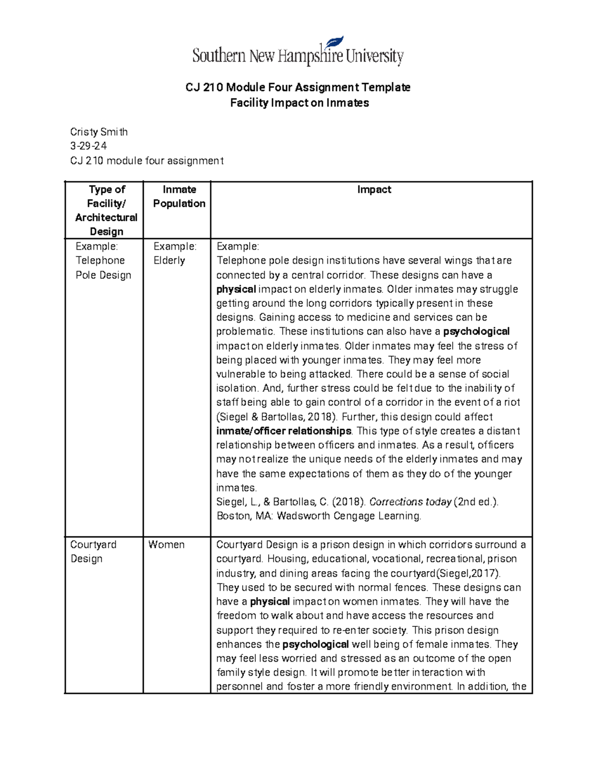 CJ 210 Module Four Assignment Template - CJ 210 Module Four Assignment ...