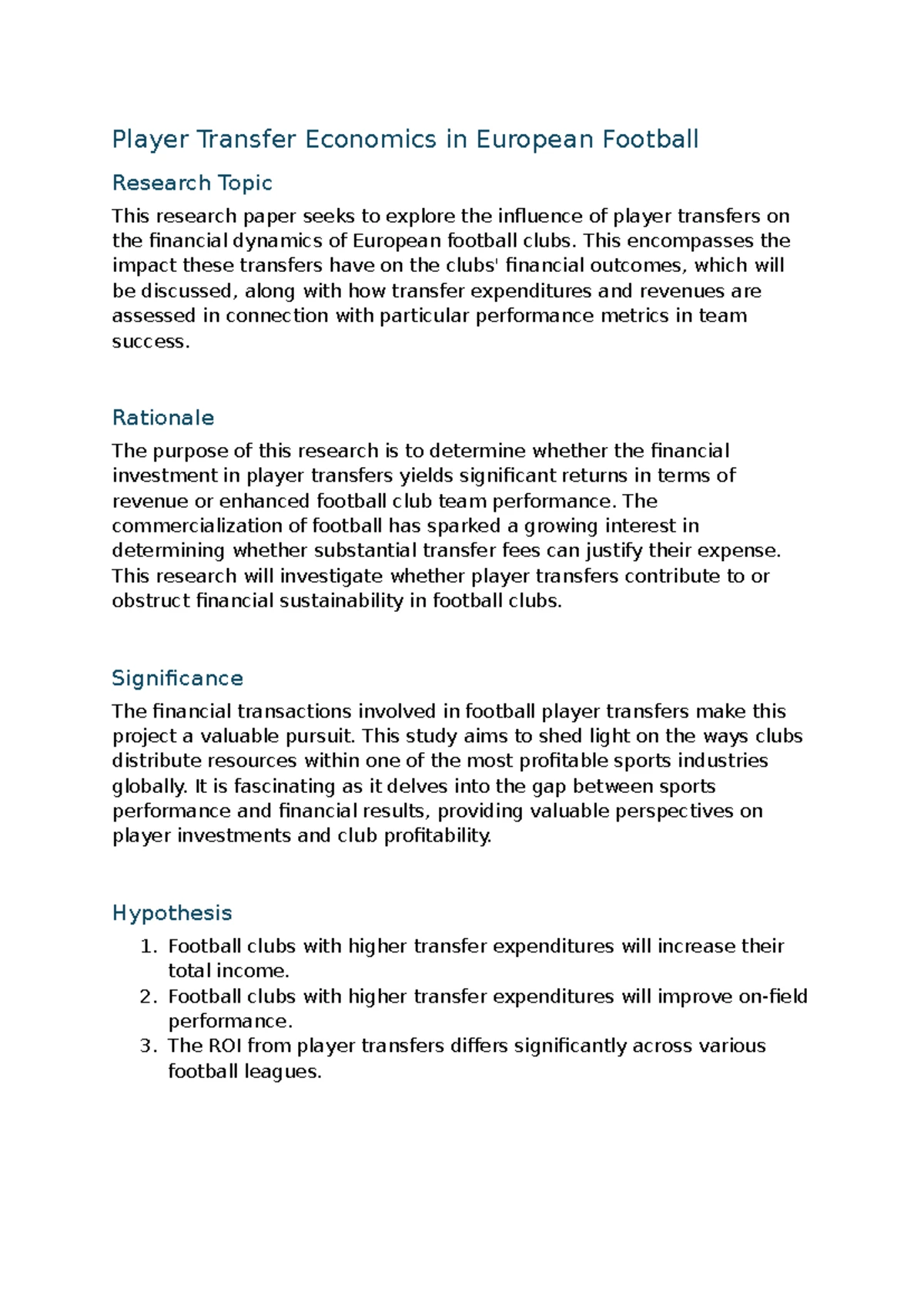Economics of Sports (ECO 401) Final Paper: Wage Gaps Comparisons - Studocu