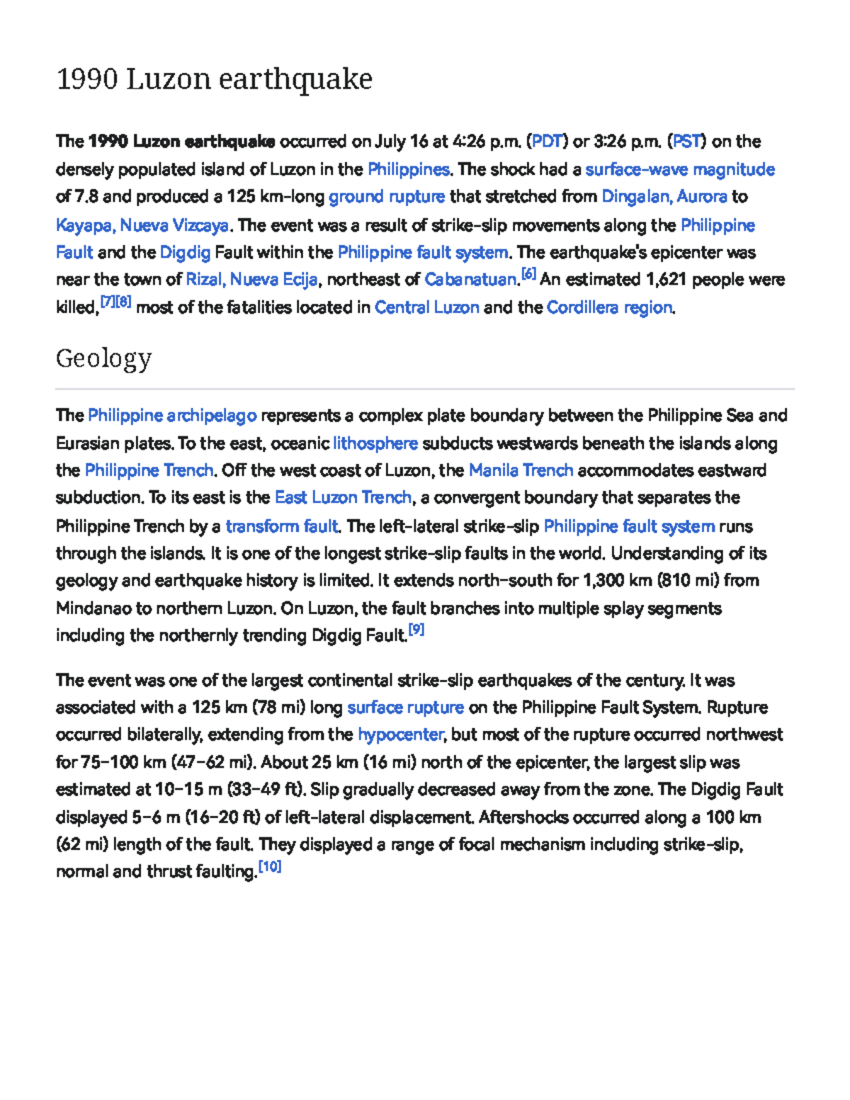 1990 Luzon earthquake Wikipedia - 1990 Luzon earthquake e 1990 Luzon ea ...