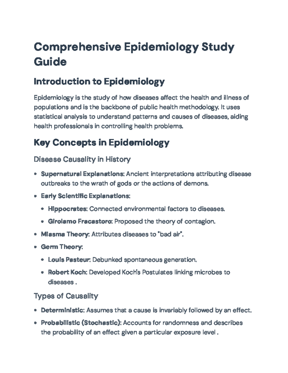 Epidemiology Comprehensive Guide: Key Concepts and Study Designs - Comprehensive Epidemiology ...