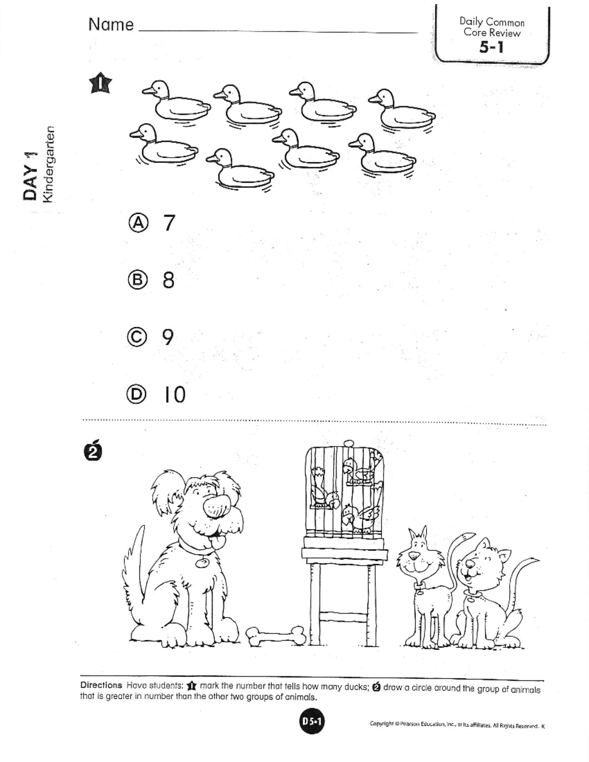K Math Packet: Daily Common Core Review for Kindergarten - Studocu