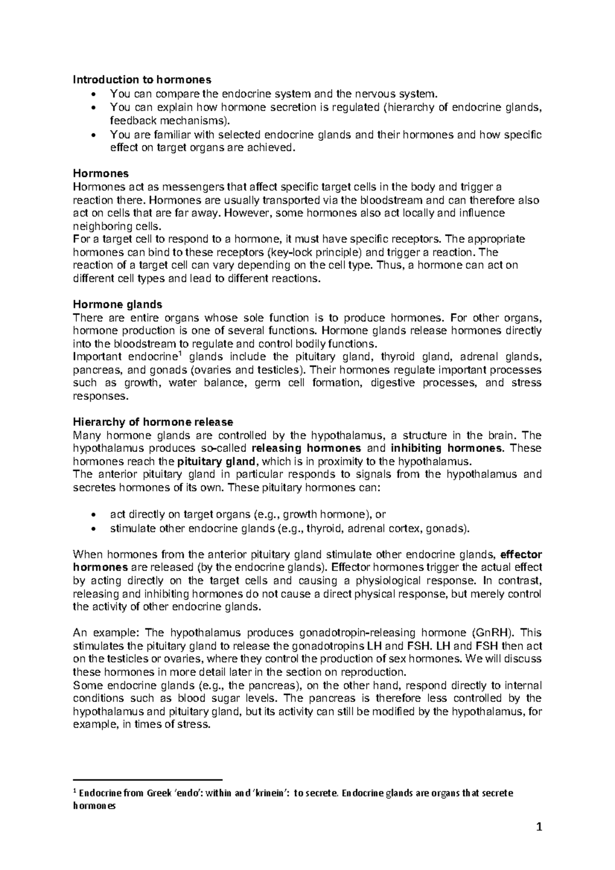Hormones and Their Regulation: An Overview of the Endocrine System ...