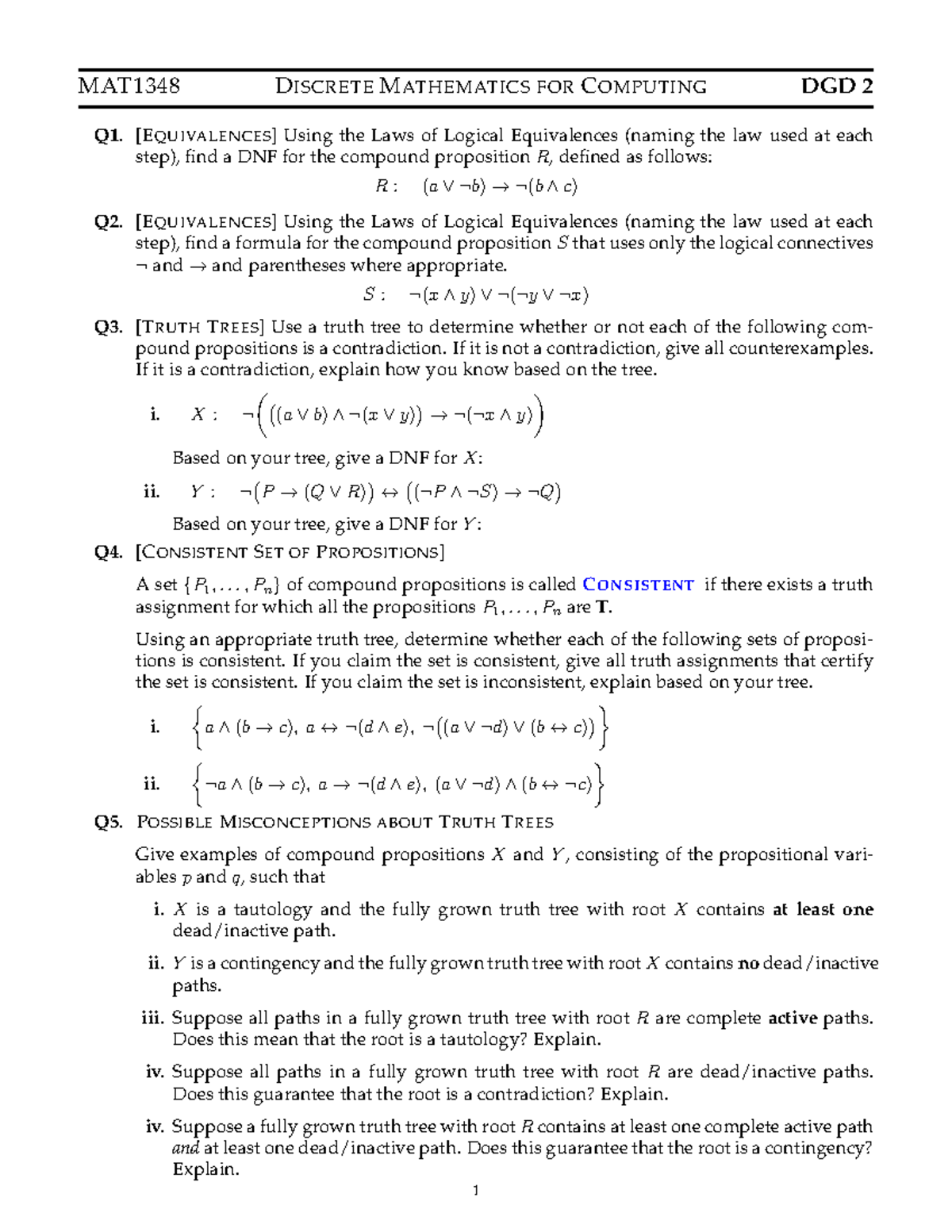 MAT1348 Discrete Mathematics DGD2 Exam Questions and Solutions - Studocu