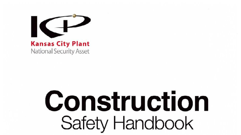 KCP Construction Safety Handbook: Essential Program Elements and ...