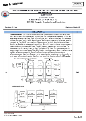 [Solved] Insert the following information F S Q K C L H T V W M R N P A B - B.tech - Studocu