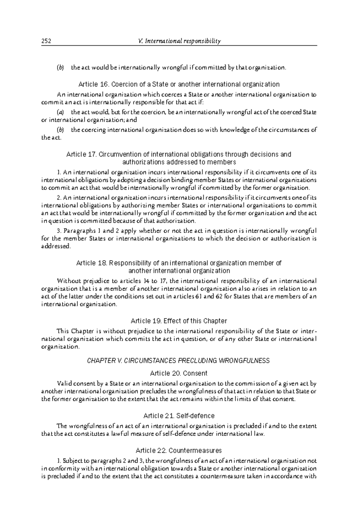 Book 1-90 - n/a - 252 V. International responsibility (b) the act would ...