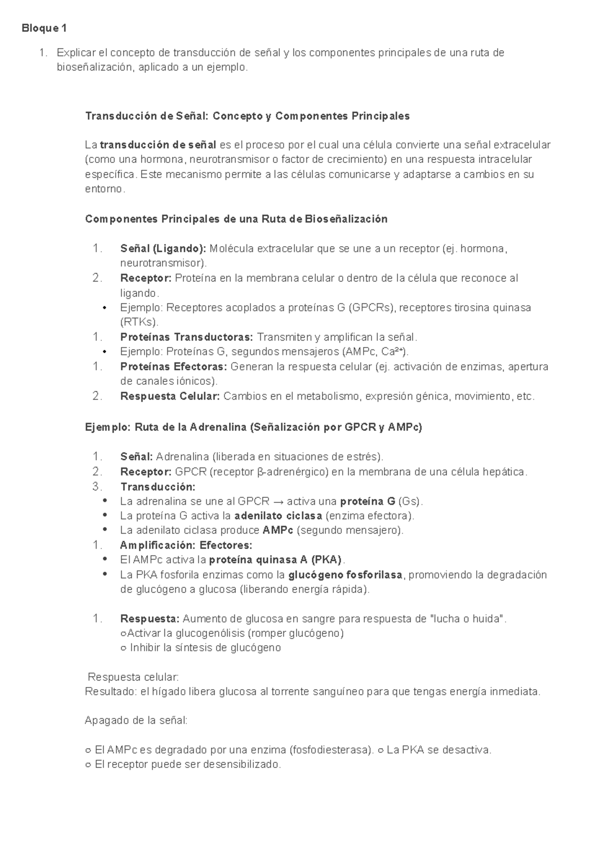 Discusión 3: Transducción de Señal y Hormonas en Biología Celular ...