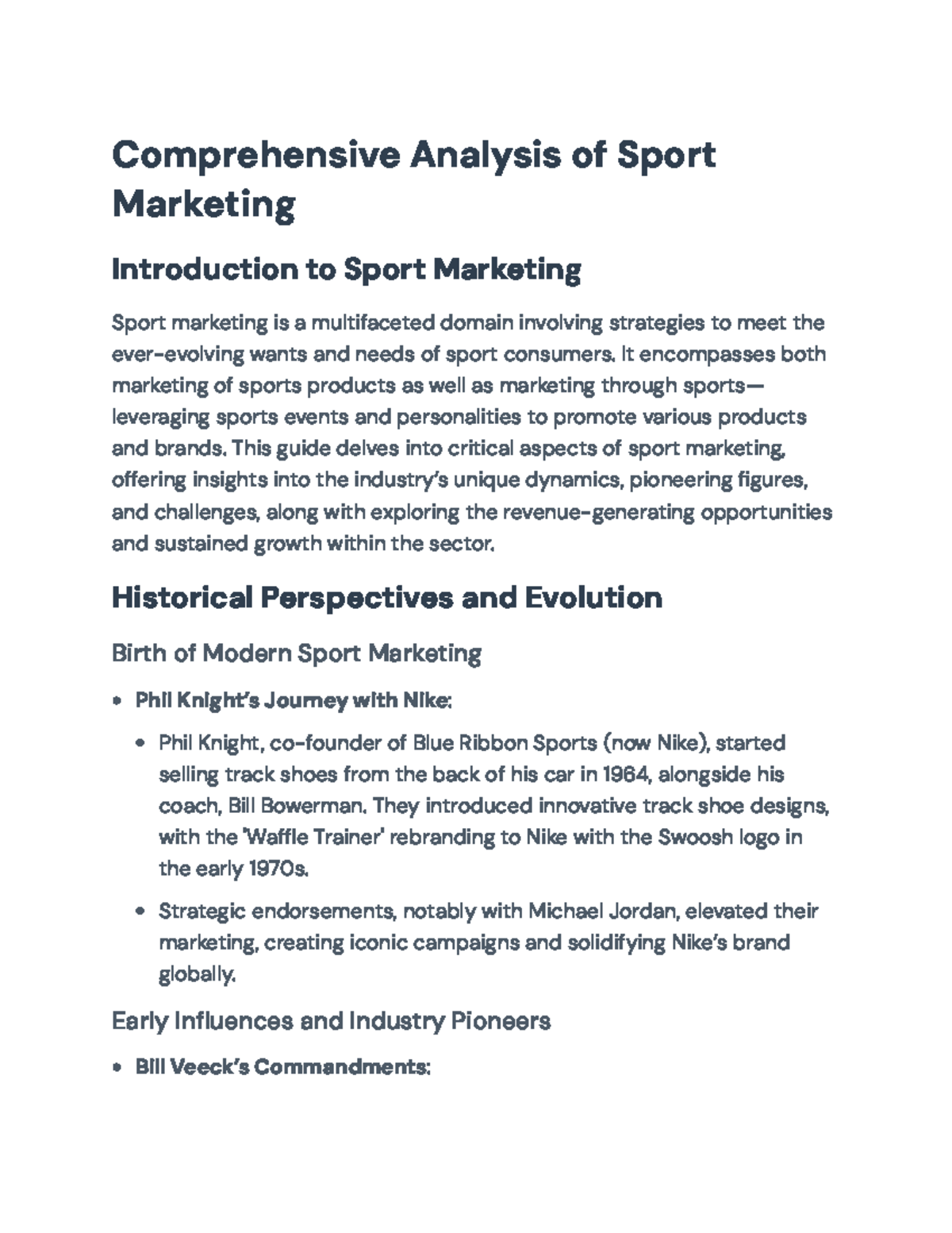 Sport Marketing Strategies: Insights and Challenges in the Industry ...