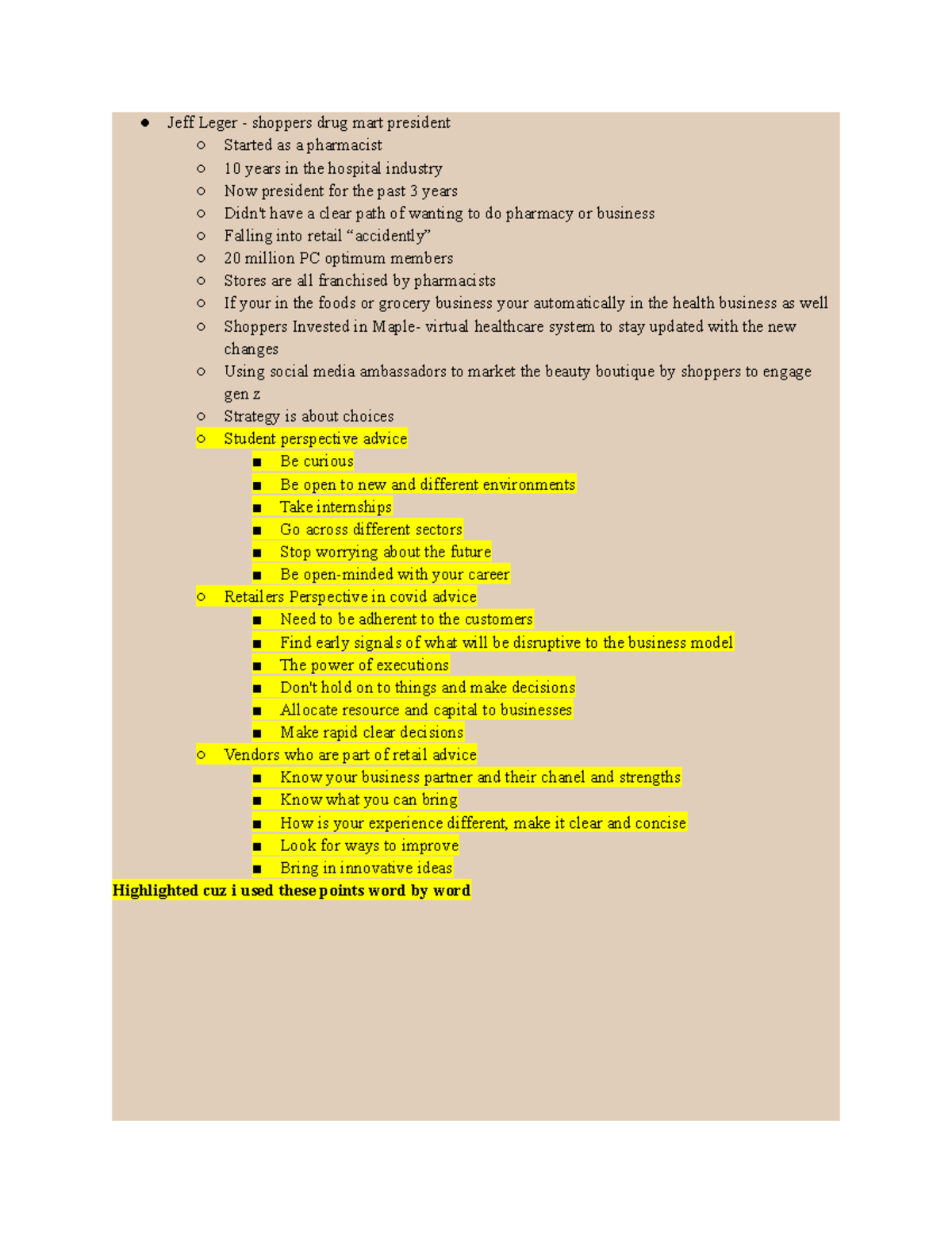 Remaking Retail conference notes - RMG 300 - Jeff Leger - shoppers drug ...