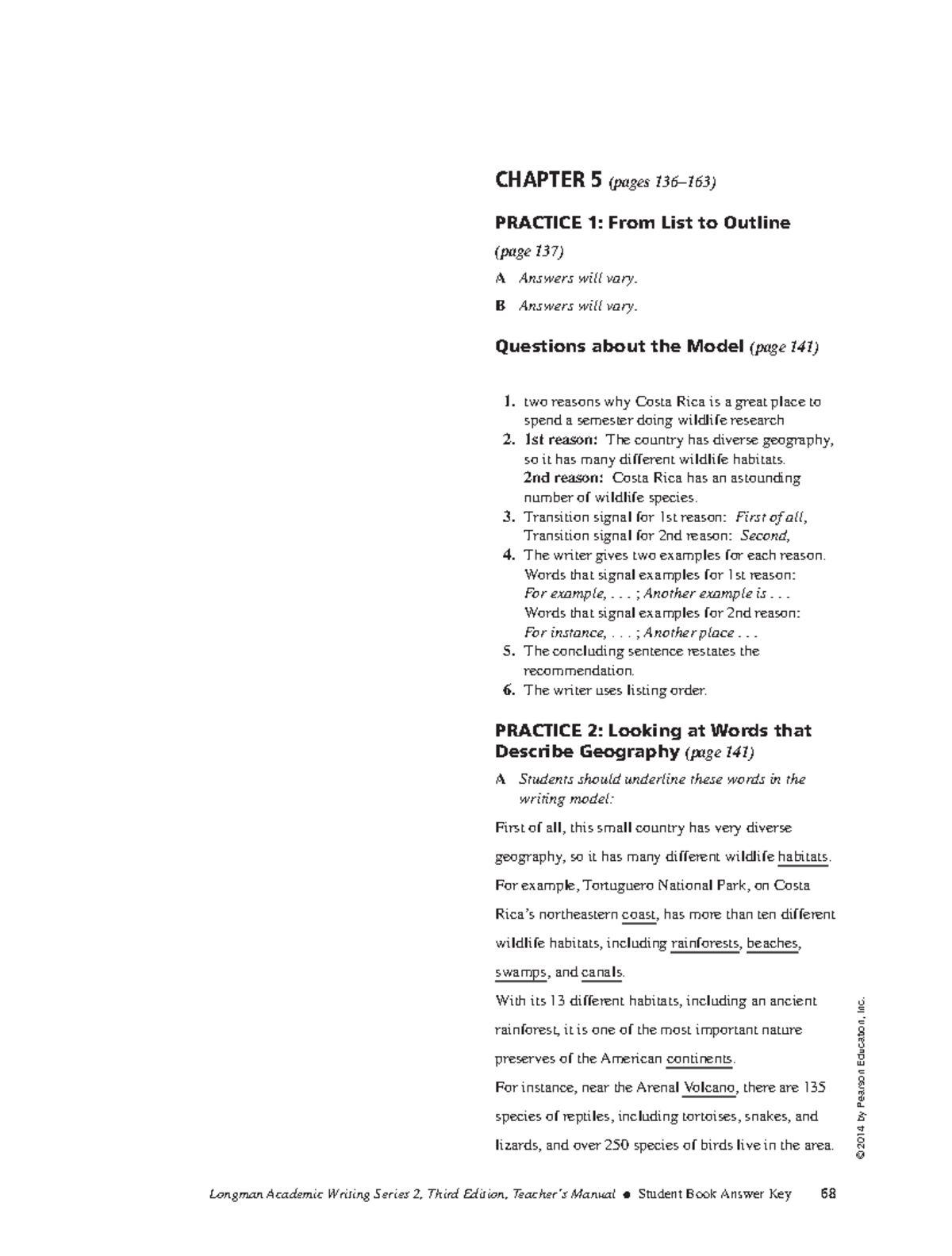 Answer Key for Chapter 5 (LAW2) - Wildlife Research and Geography - Studocu