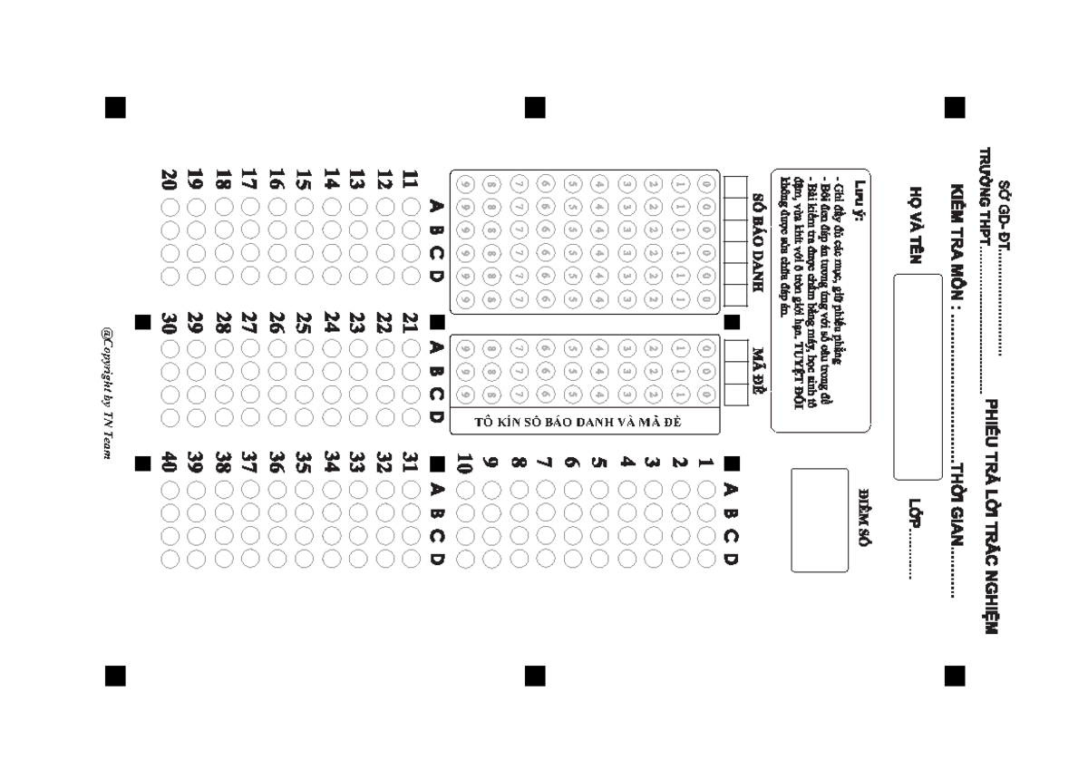 Kiểm Tra Môn: Thời Gian HQ và Tên Lớp - DT. THPT - Studocu