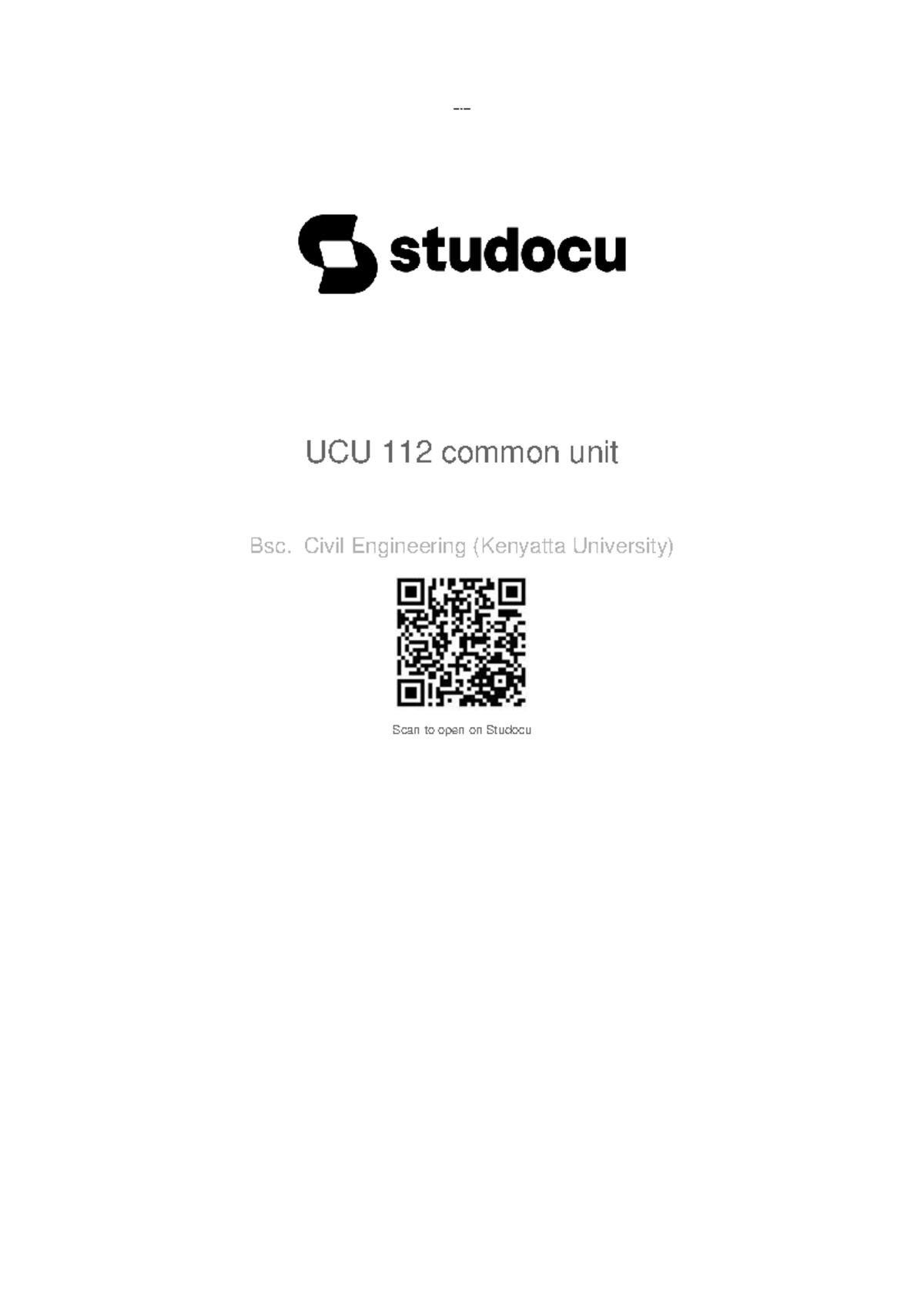 UCU 112 Creativity and Innovation Course Overview and Modules - Studocu