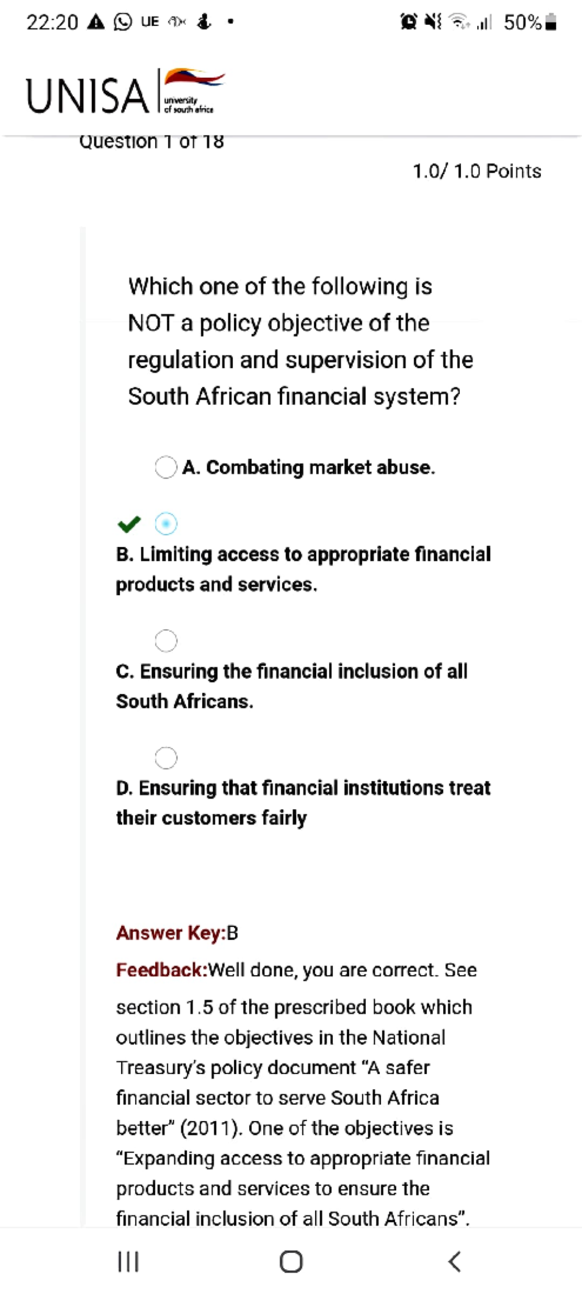 UNISA 2021: Practice Exam - Past Papers with Q&As for Financial System ...