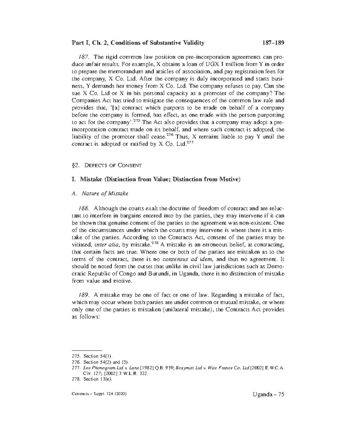 Part I, Ch. 2: Vitiating Factors in Contract Law (2025) - Studocu