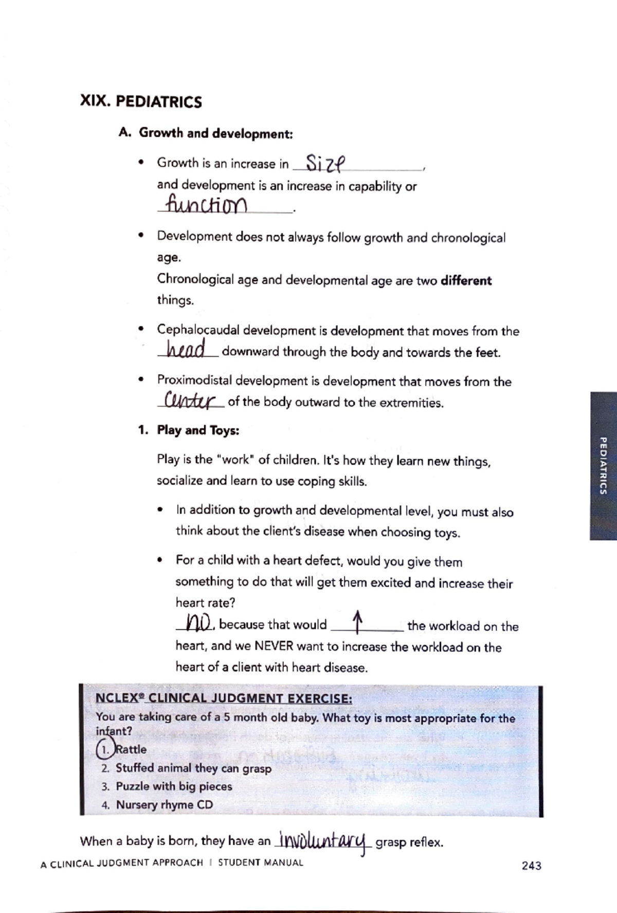 Pediatrics Study Notes: Hurst Review Essentials - Studocu