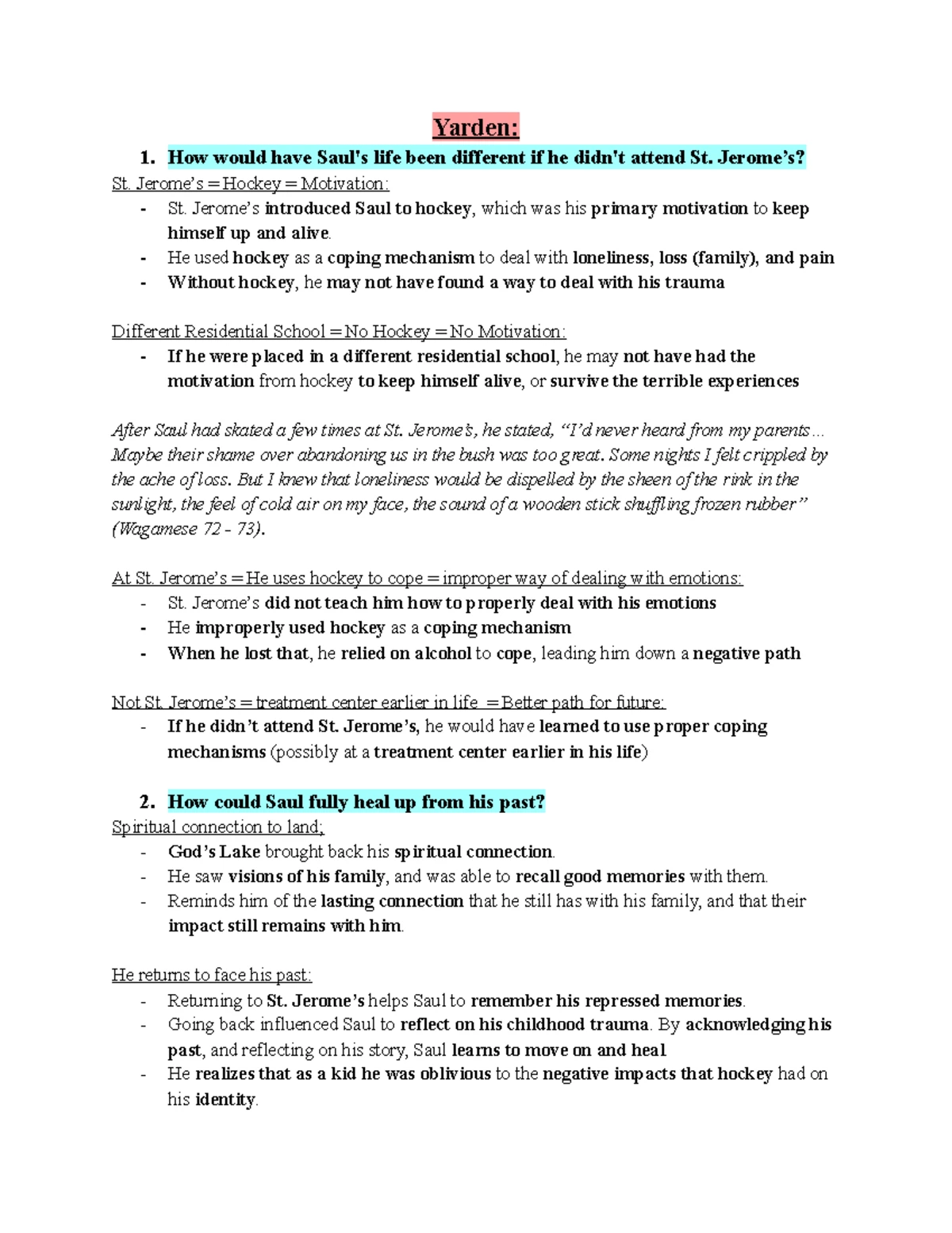 The Break (ENG 210) Chapter Summary & Literary Analysis Notes - Studocu