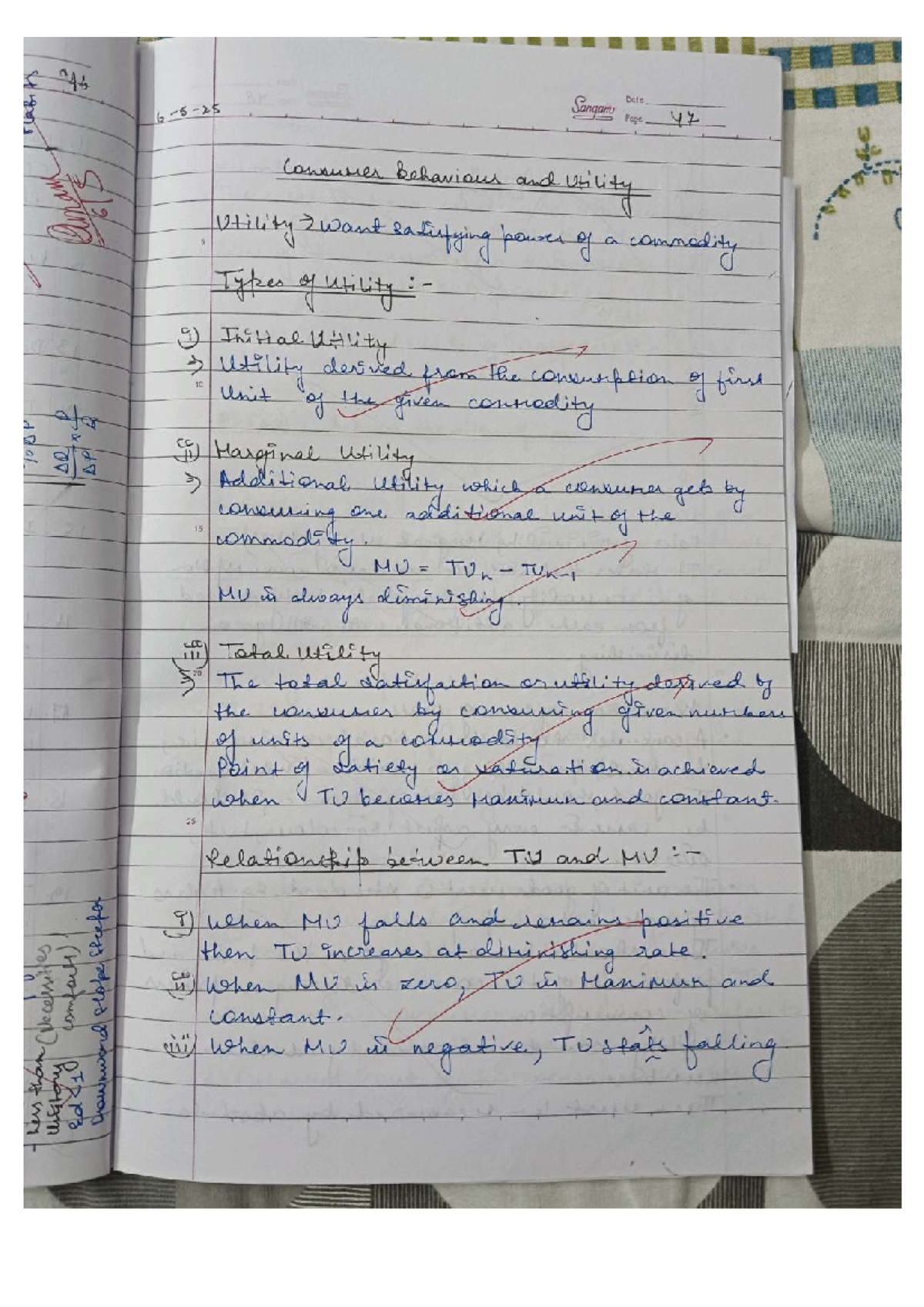 Consumer Behaviour Notes - Utility Analysis and Indifference Curves ...