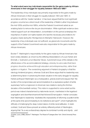 NEA Final Draft - Civil Rights Coursework on the impact of presidents ...