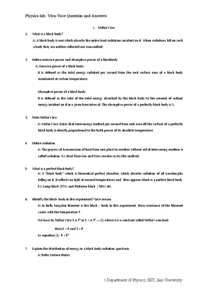 Physics Lab viva questions Band gap of semiconductor - 1. Band gap of ...