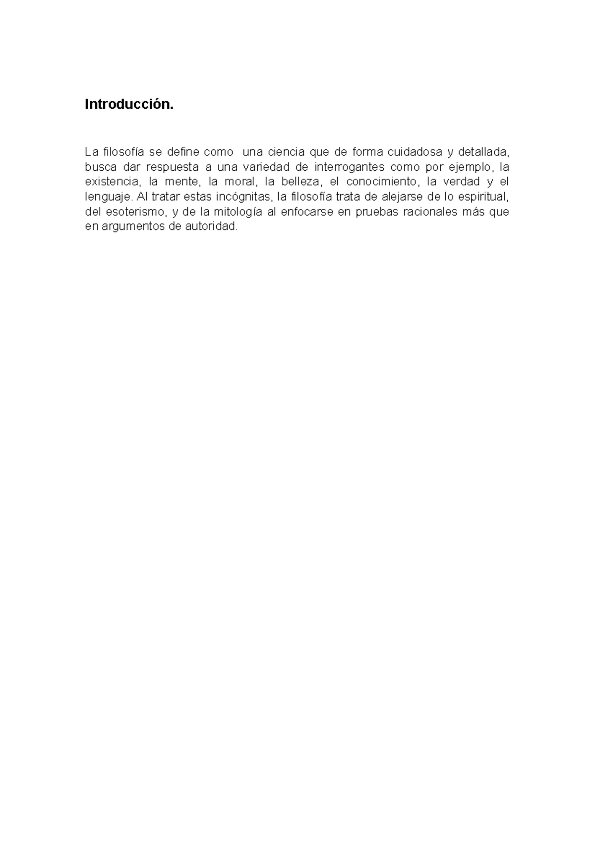 Unidad I: Origen, Conceptualización y Desarrollo de la Filosofía en ...