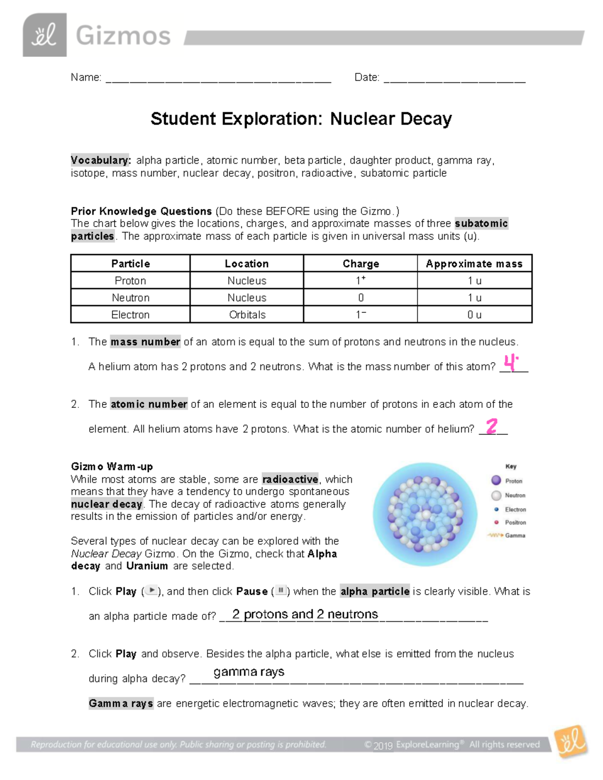 Nuclear Decay SE Lab: Exploring Alpha, Beta, and Positron Emission ...