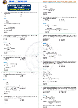 Machine Design Solved Problems (1) - MACHINE DESIGN SOLVED PROBLEMS Determine the estimated ...