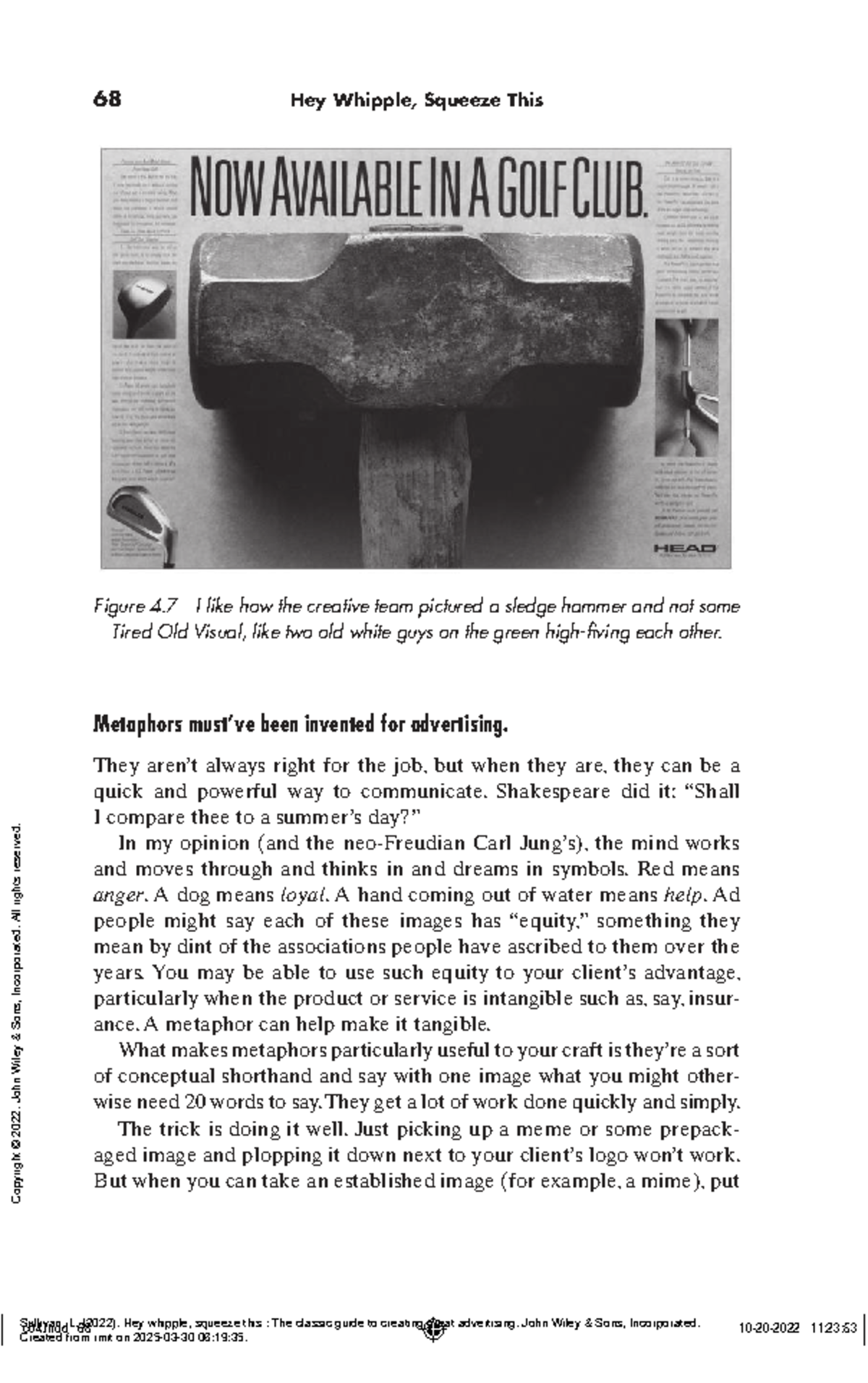 Hey Whipple, Squeeze This: Metaphors in Advertising Analysis - Studocu