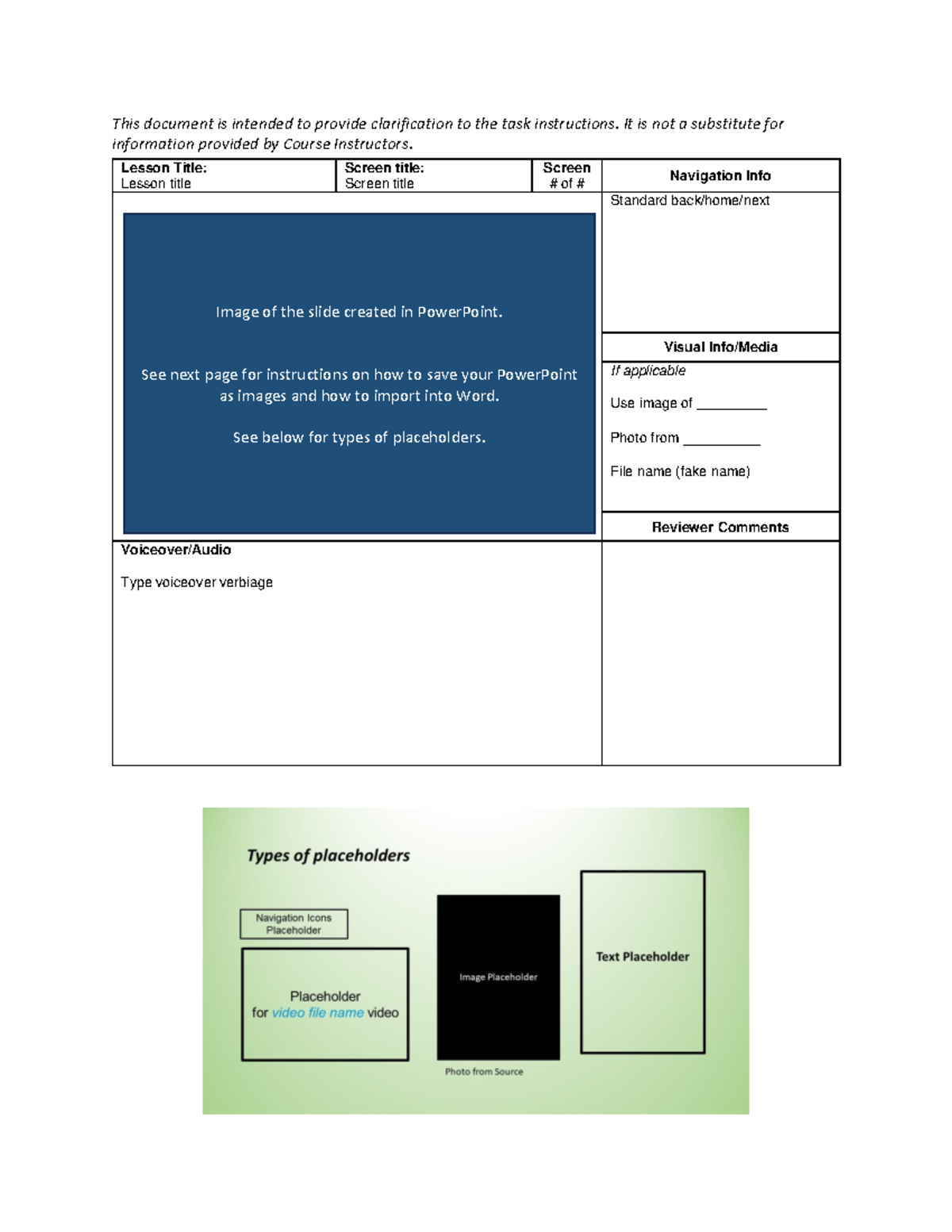 292 task 2 storyboard explanation - This document is intended to ...