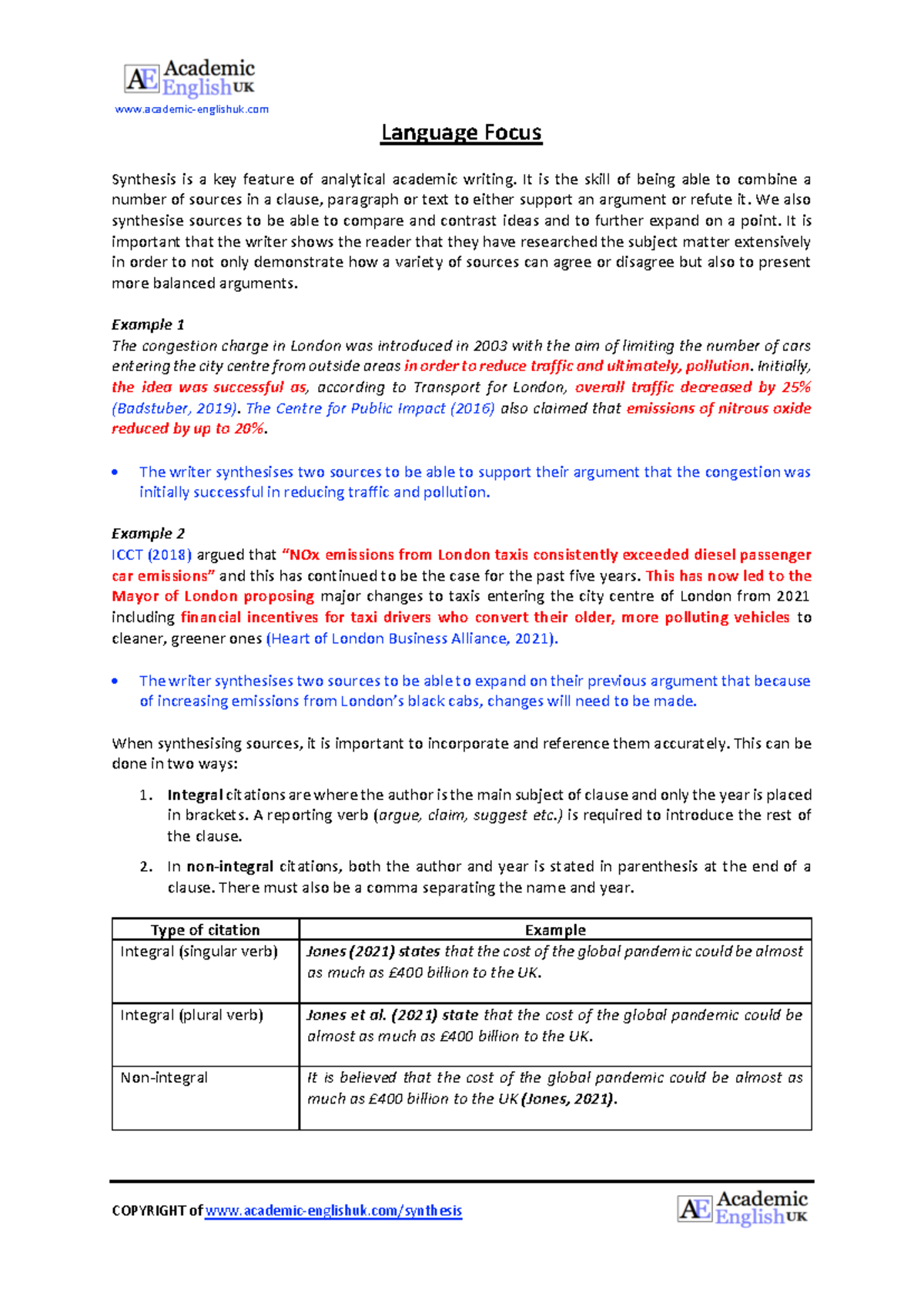 Synthesis Practice #2: MLA Citation Quick Reference Guide - Studocu