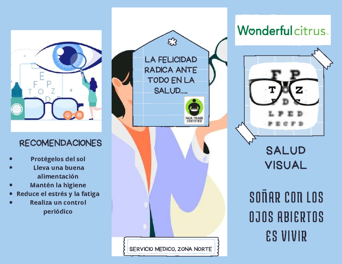 Tríptico de Salud Visual: Recomendaciones para el Bienestar Ocular ...