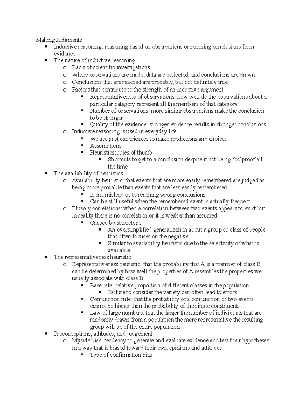 Ch. 13 - Judgment, Decision-Making, & Reasoning in Cognitive Psych ...