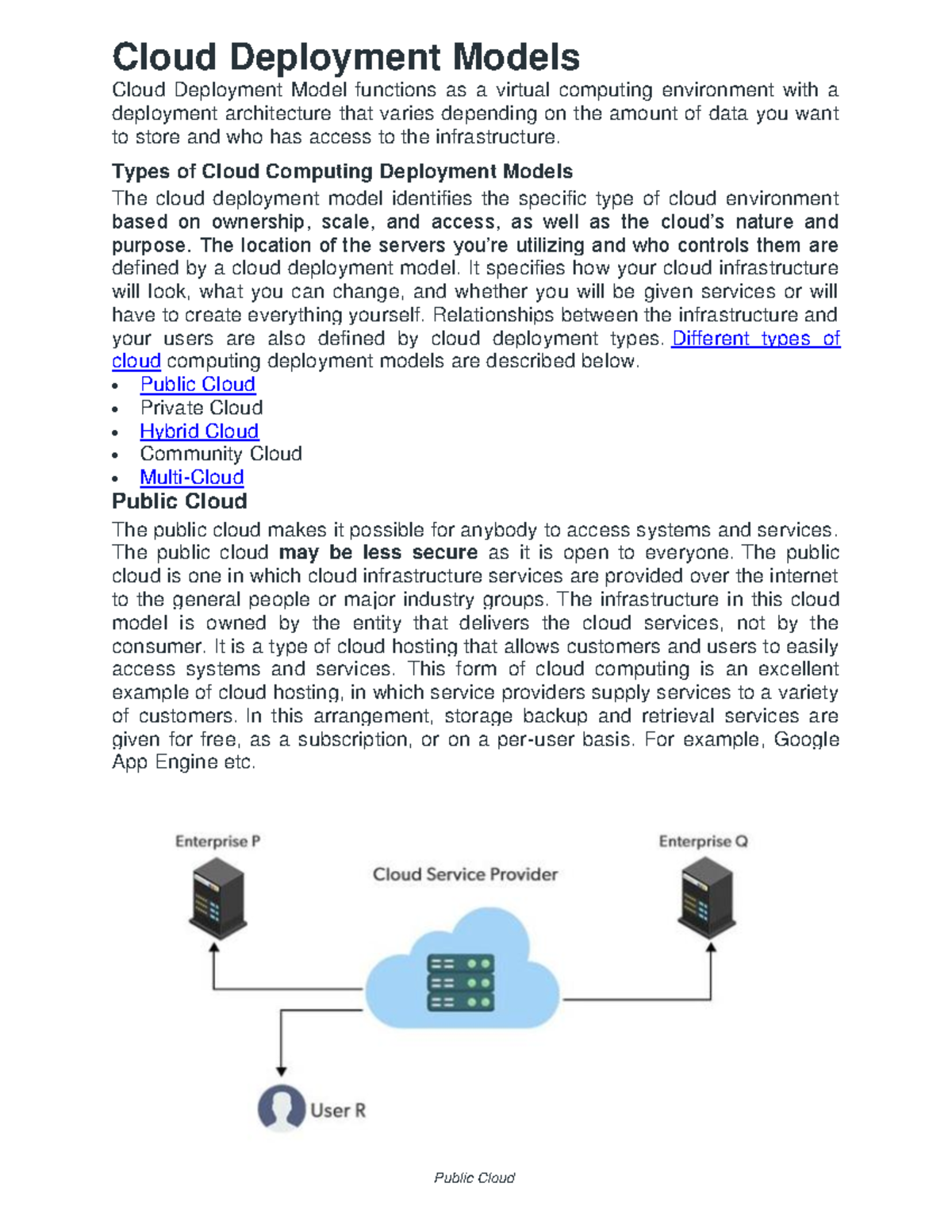 1.2 Cloud Deployment Models: Understanding Public, Private, and ...