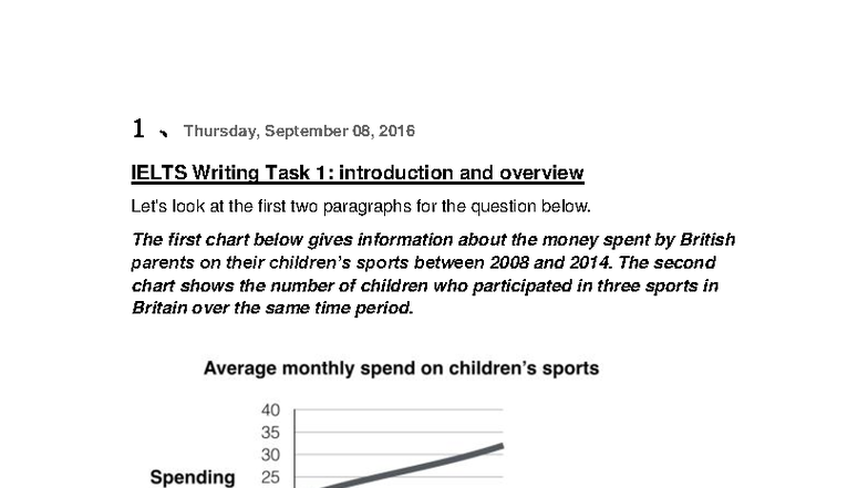 IELTS Writing Task 1: Simon's 45 Model Answers for Practice - Studocu