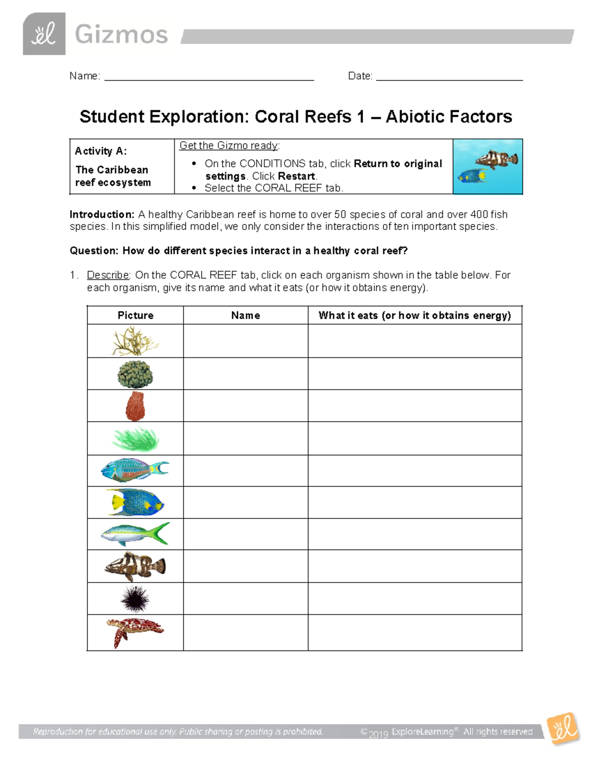 Coral Reefs 1: Exploring Abiotic Factors in Marine Ecosystems - Studocu