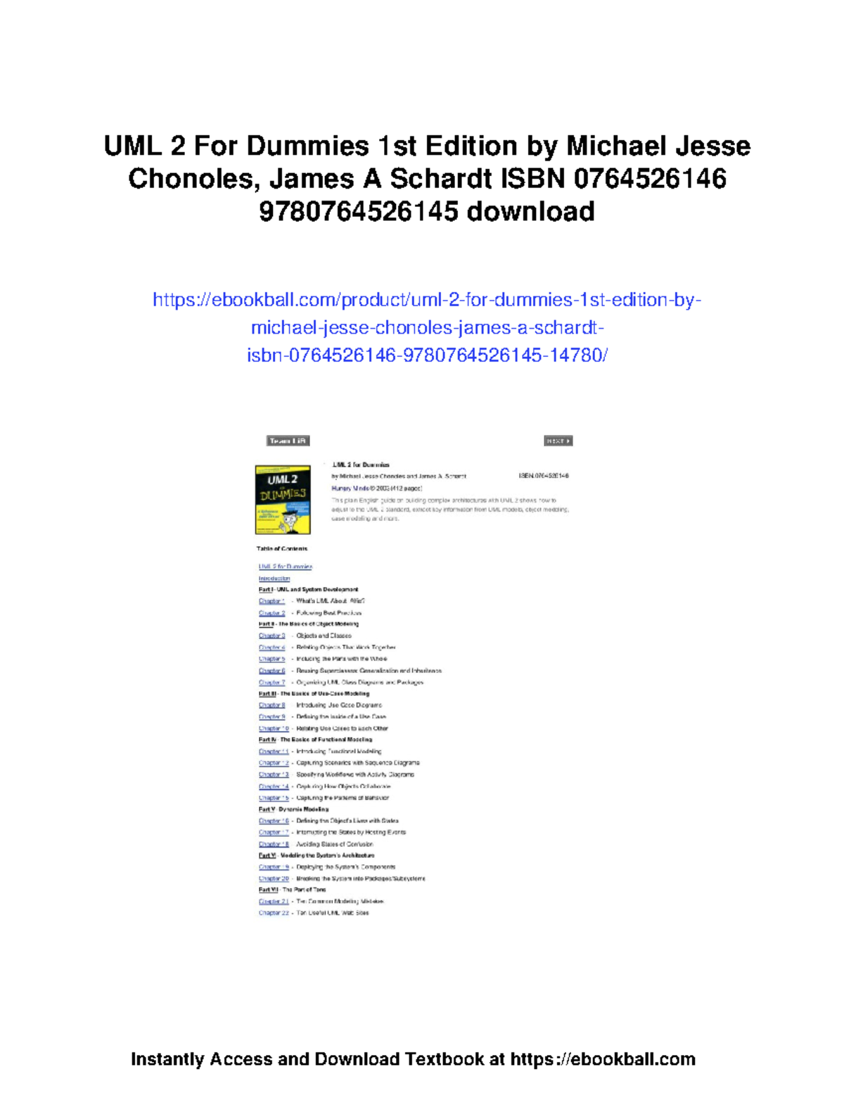 UML 2 for Dummies: A Practical Guide to Unified Modeling Language - Studocu