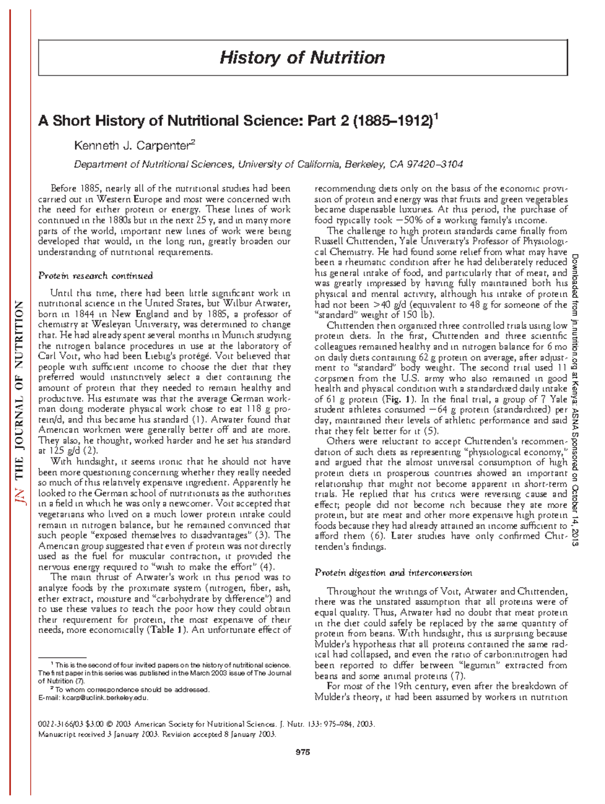 History of Nutrition: Key Developments from 1885 to 1912 - Studocu