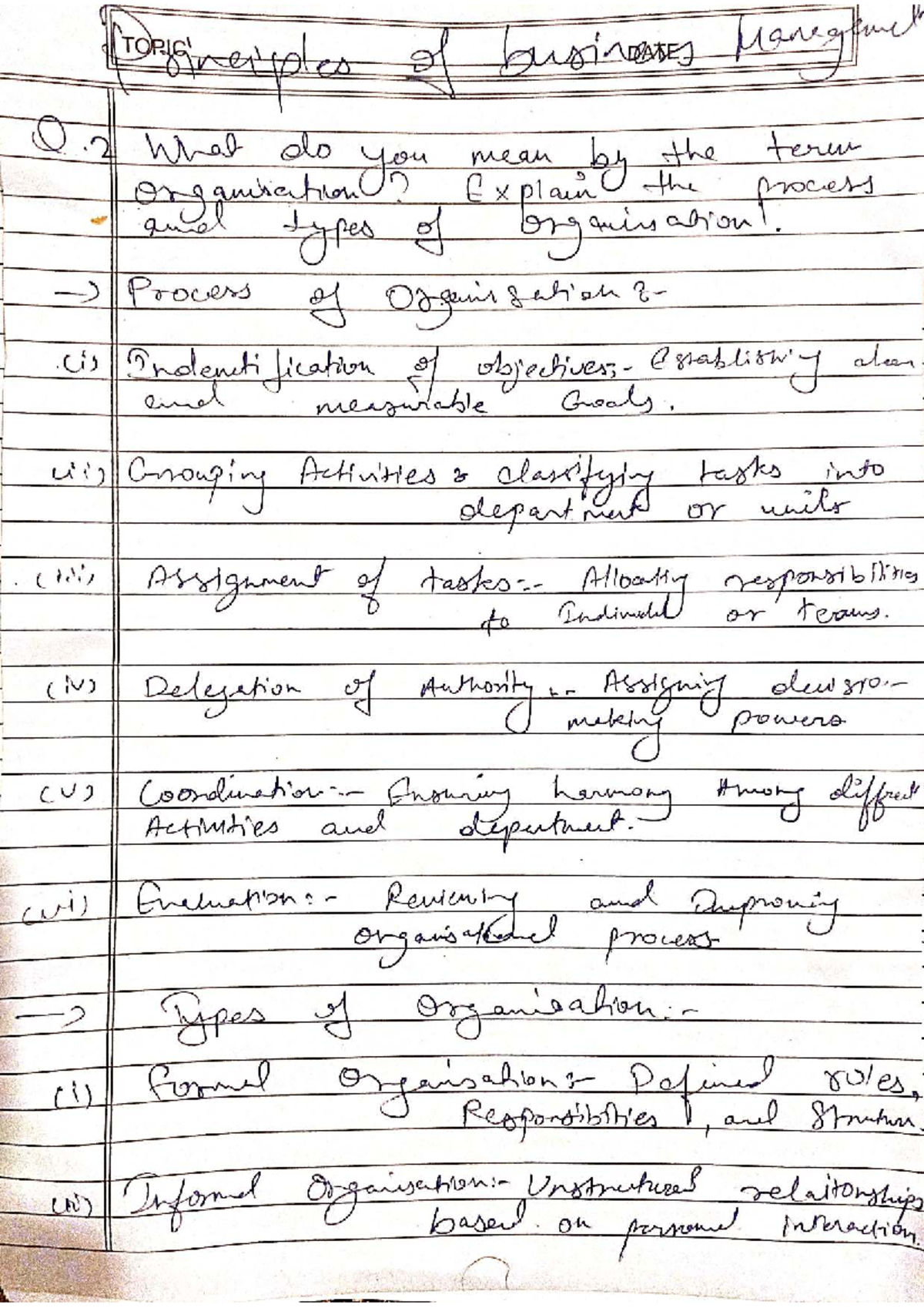 Business Management 2: Organizational Processes and Types Explained ...