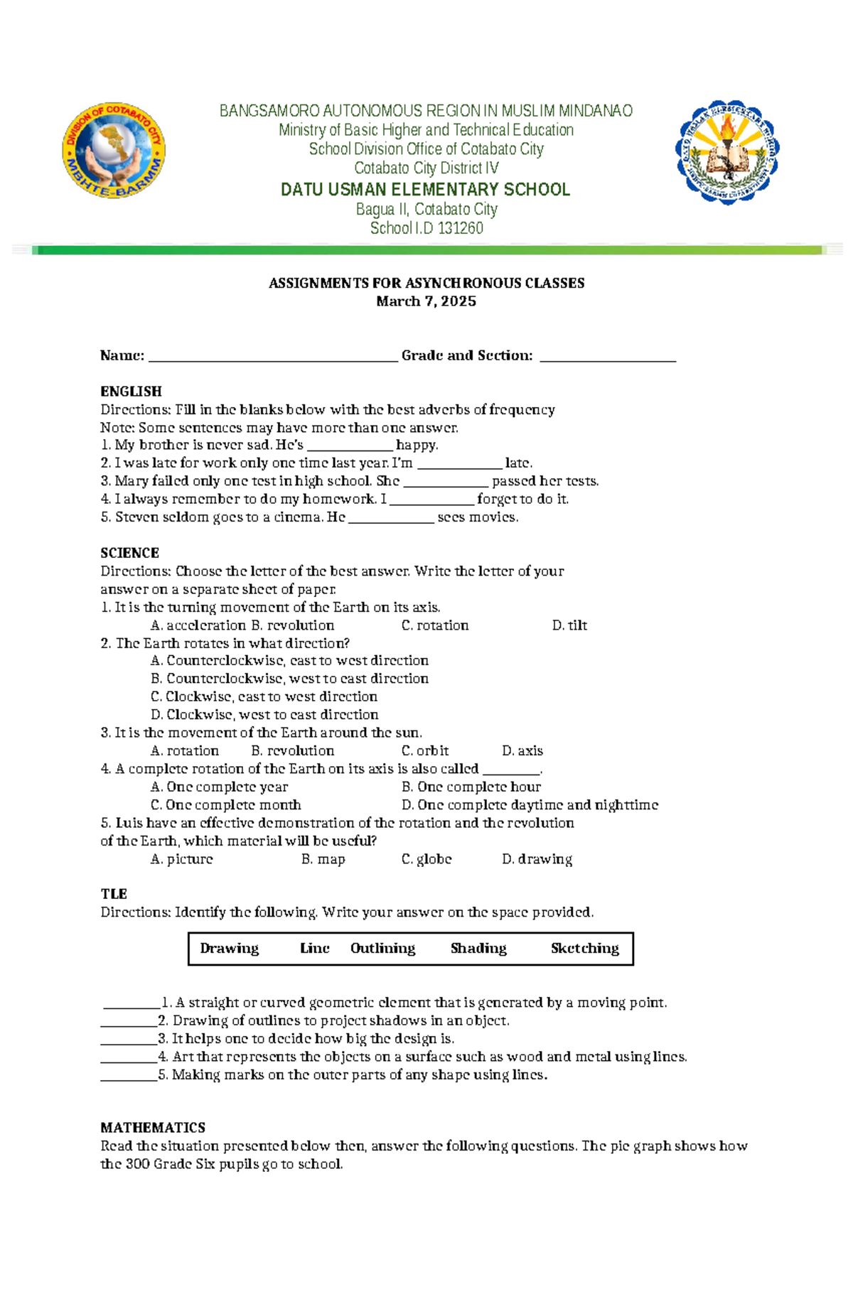Module for Asynchronous Class - BANGSAMORO AUTONOMOUS REGION IN MUSLIM ... Module for Asynchronous Class - BANGSAMORO AUTONOMOUS REGION IN MUSLIM ...
