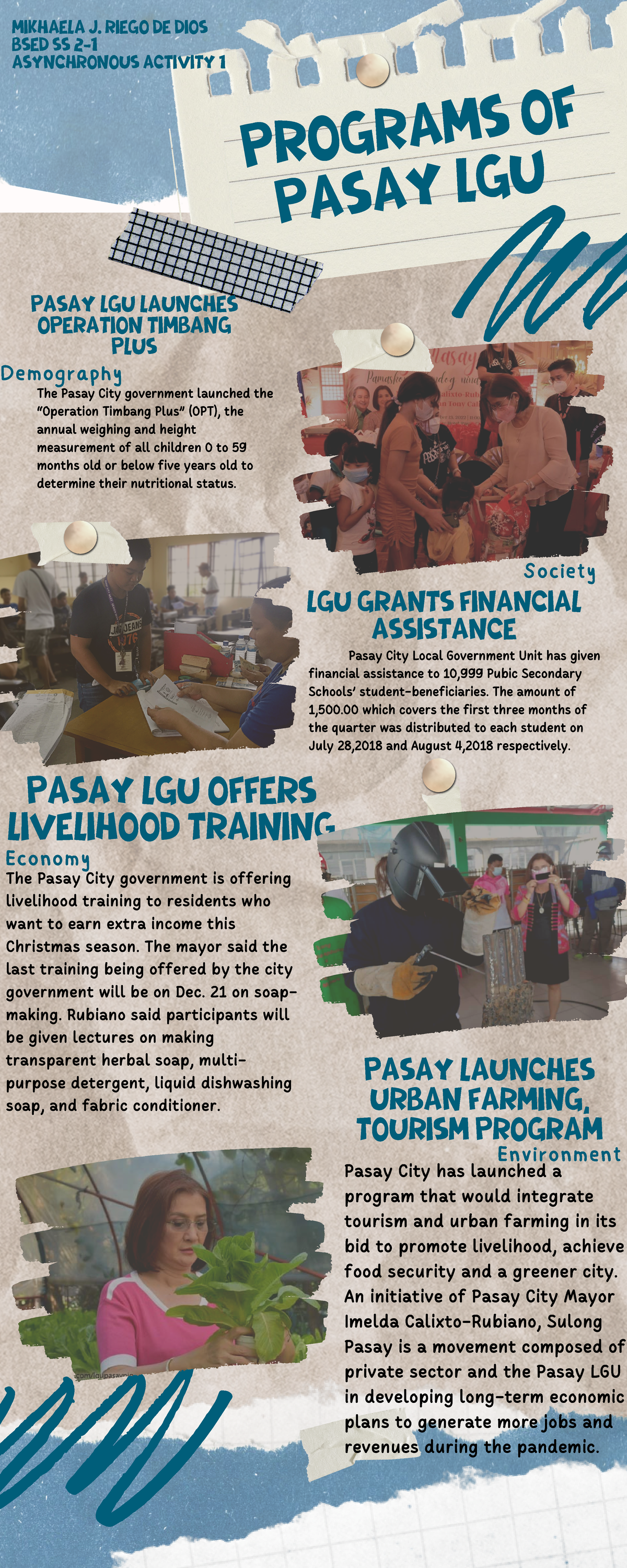 Pasay LGU Programs: Livelihood Training, Urban Farming & Financial Aid ...
