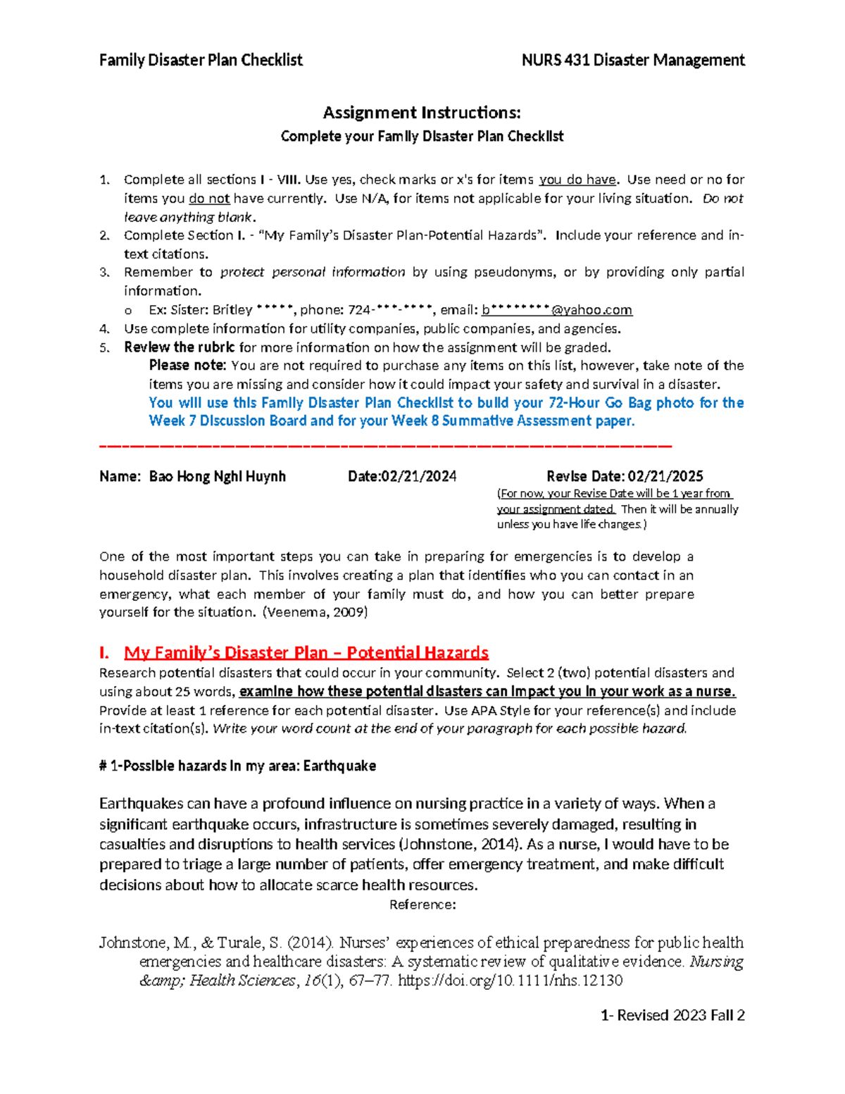 Family Disaster Plan Checklist: Essential Prep for Emergencies 2024 ...