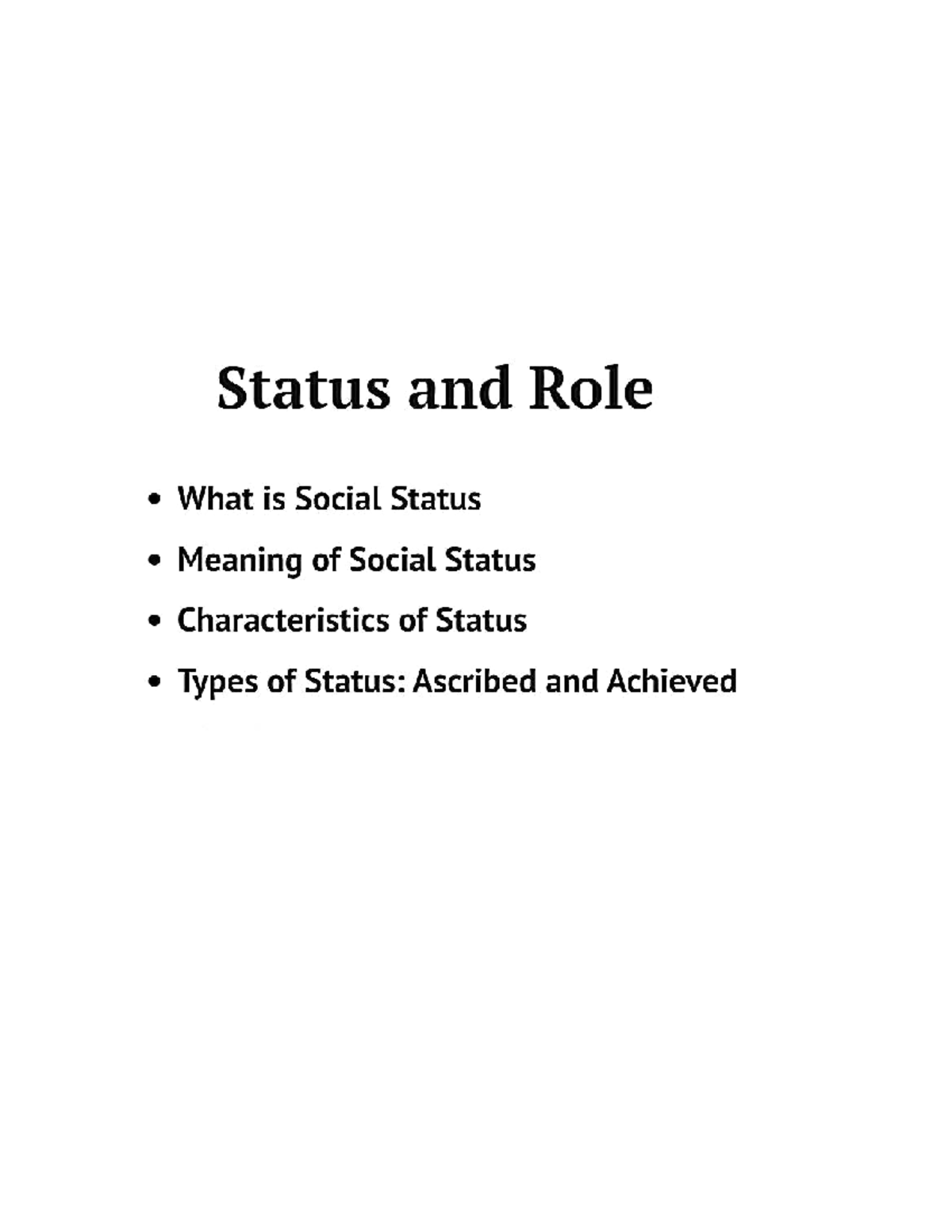 Social Stratification: Understanding Social Status and Roles - Studocu
