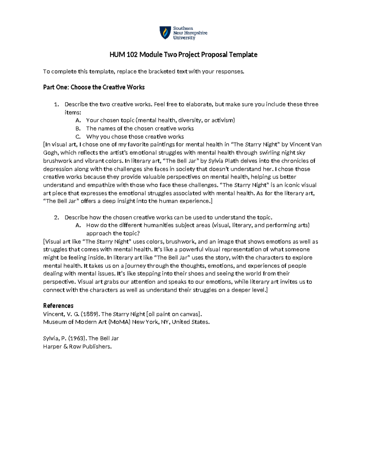 HUM 102 Module 2 Assgnm. - HUM 102 Module Two Project Proposal Template ...