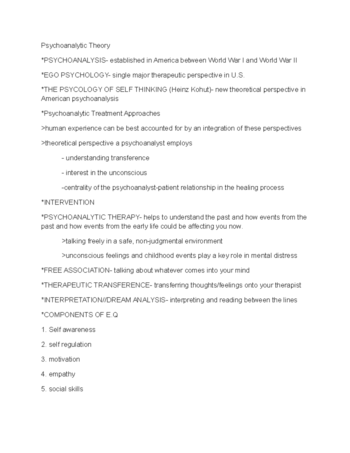 Psychoanalytic Theory - Psychoanalytic Theory *PSYCHOANALYSIS ...