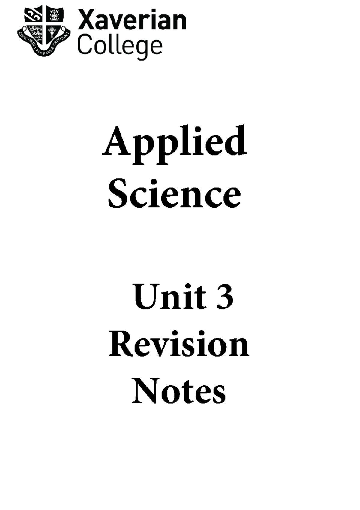 Unit 3 Applied Science Revision Notes: Hypotheses, Variables, and ...