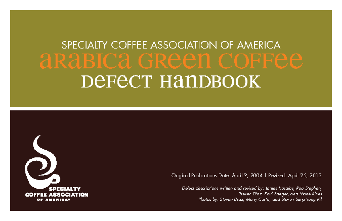 490657583-SCAA-Green-Coffee-Defect-Handbook-2023-PDF-Guide - Studocu